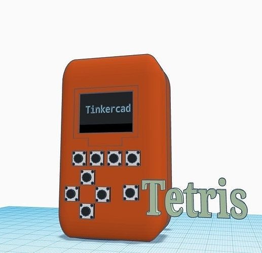 Tetris orange device 3D model 3D printable | CGTrader