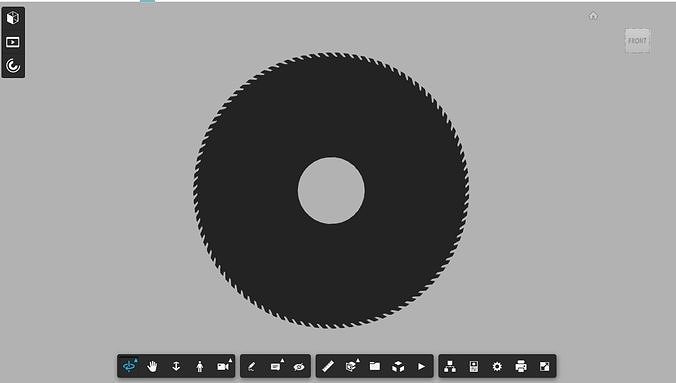 circular saw blade free 3D model 3D printable | CGTrader
