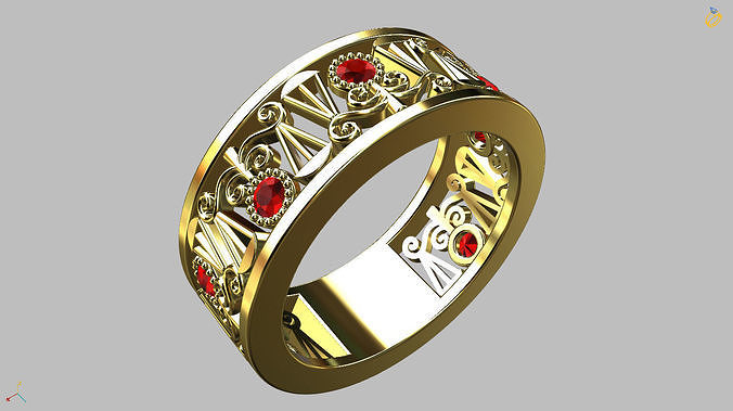 Law Graduate Ring 3D model 3D printable | CGTrader