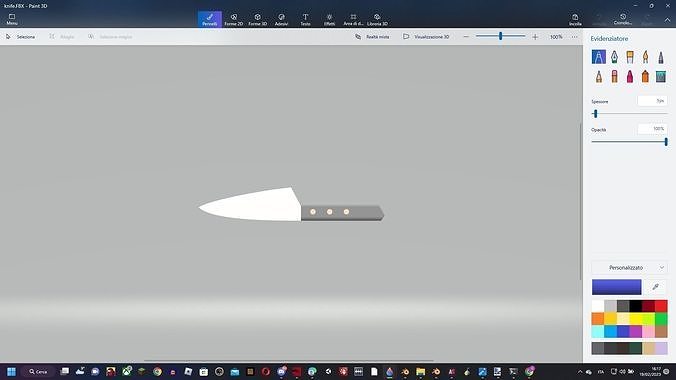 knife on computer screen free 3D model 3D printable | CGTrader
