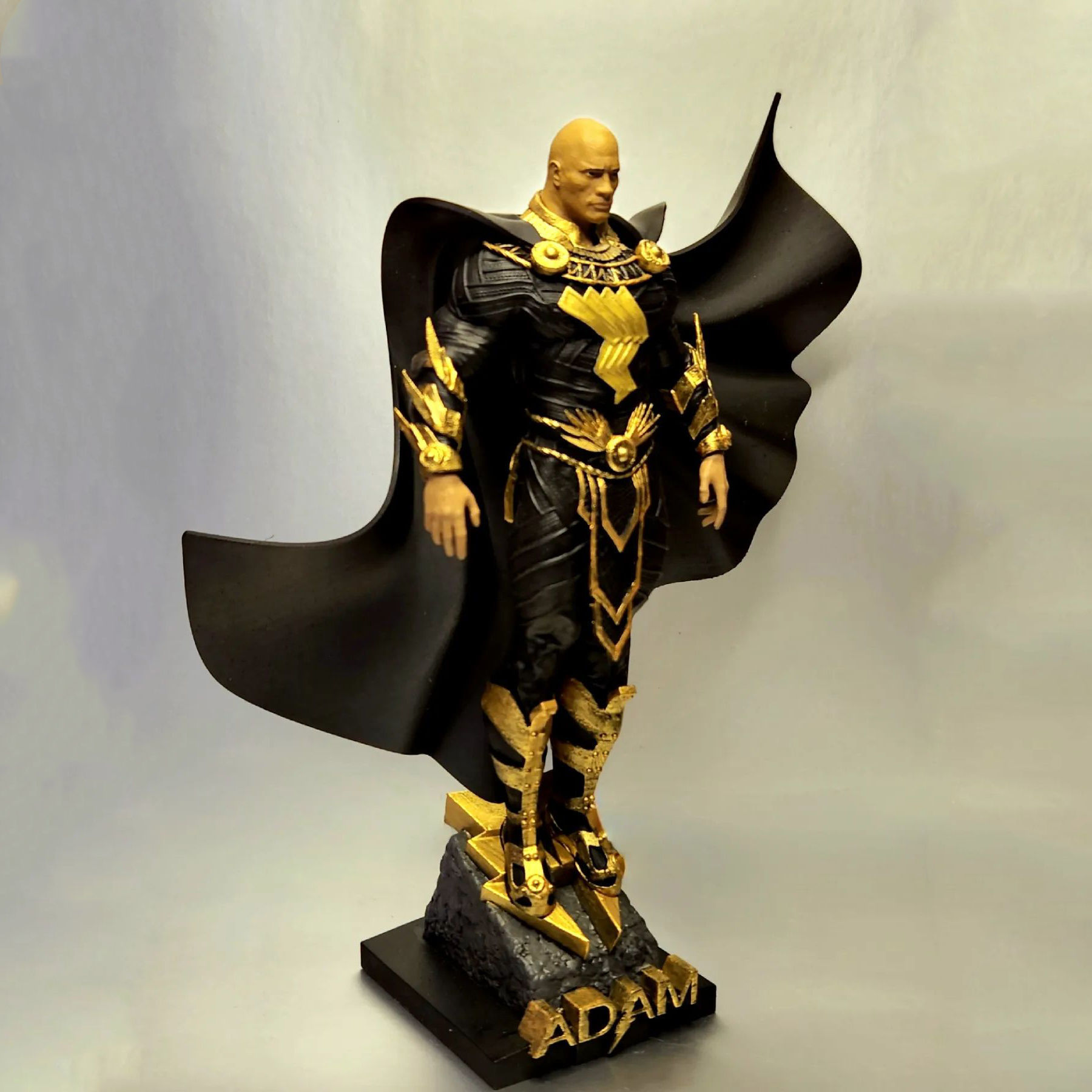 Black Adam Solid 3D Model Ready to Print STL 3D model 3D printable ...