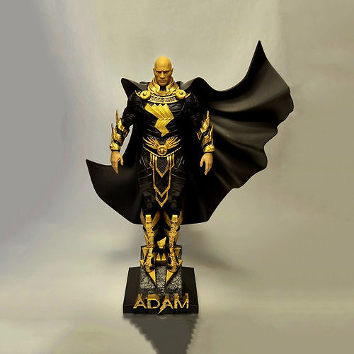 Black Adam Solid 3D Model Ready to Print STL 3D model 3D printable ...