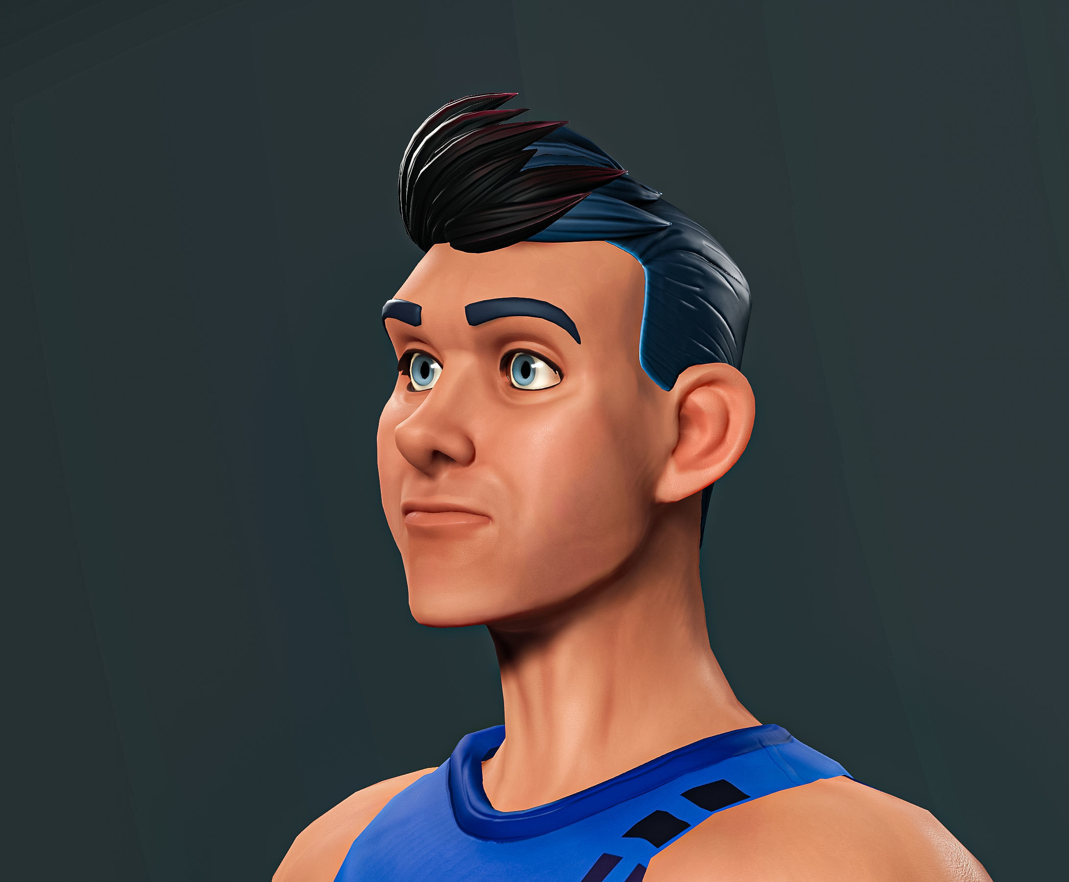 3D model High Quality Stylized Fat Man VR / AR / low-poly | CGTrader