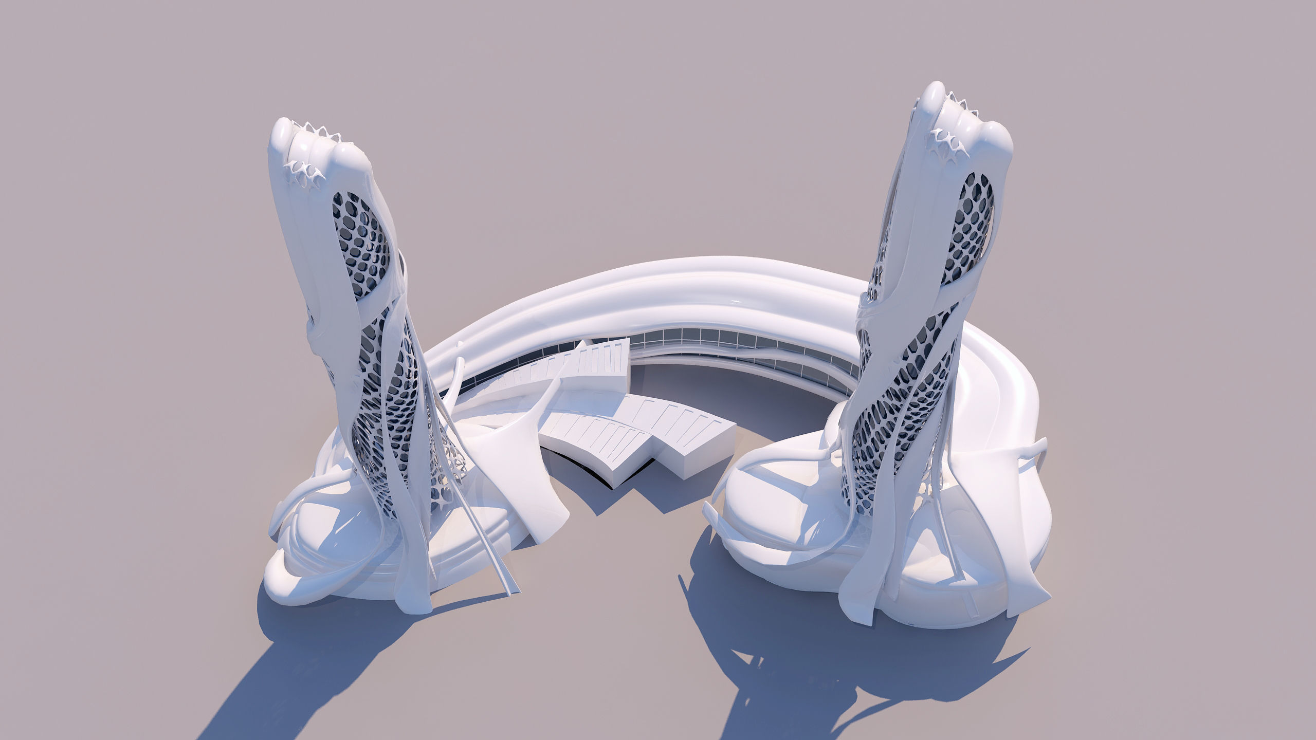 0082 - Organic Skyscraper 3D model | CGTrader