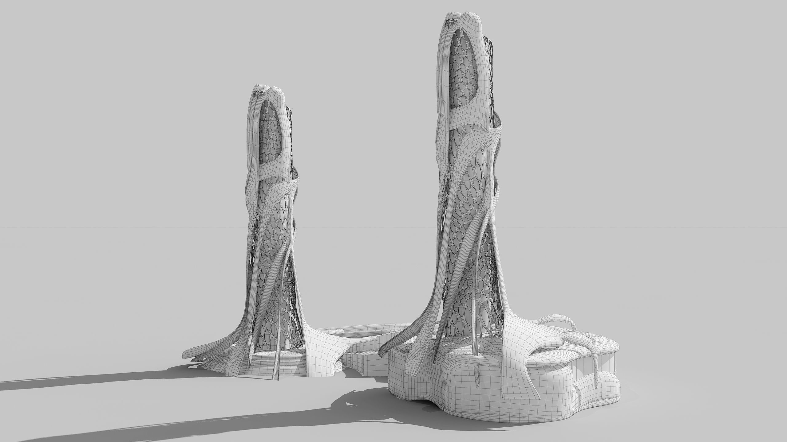 0082 - Organic Skyscraper 3D model | CGTrader