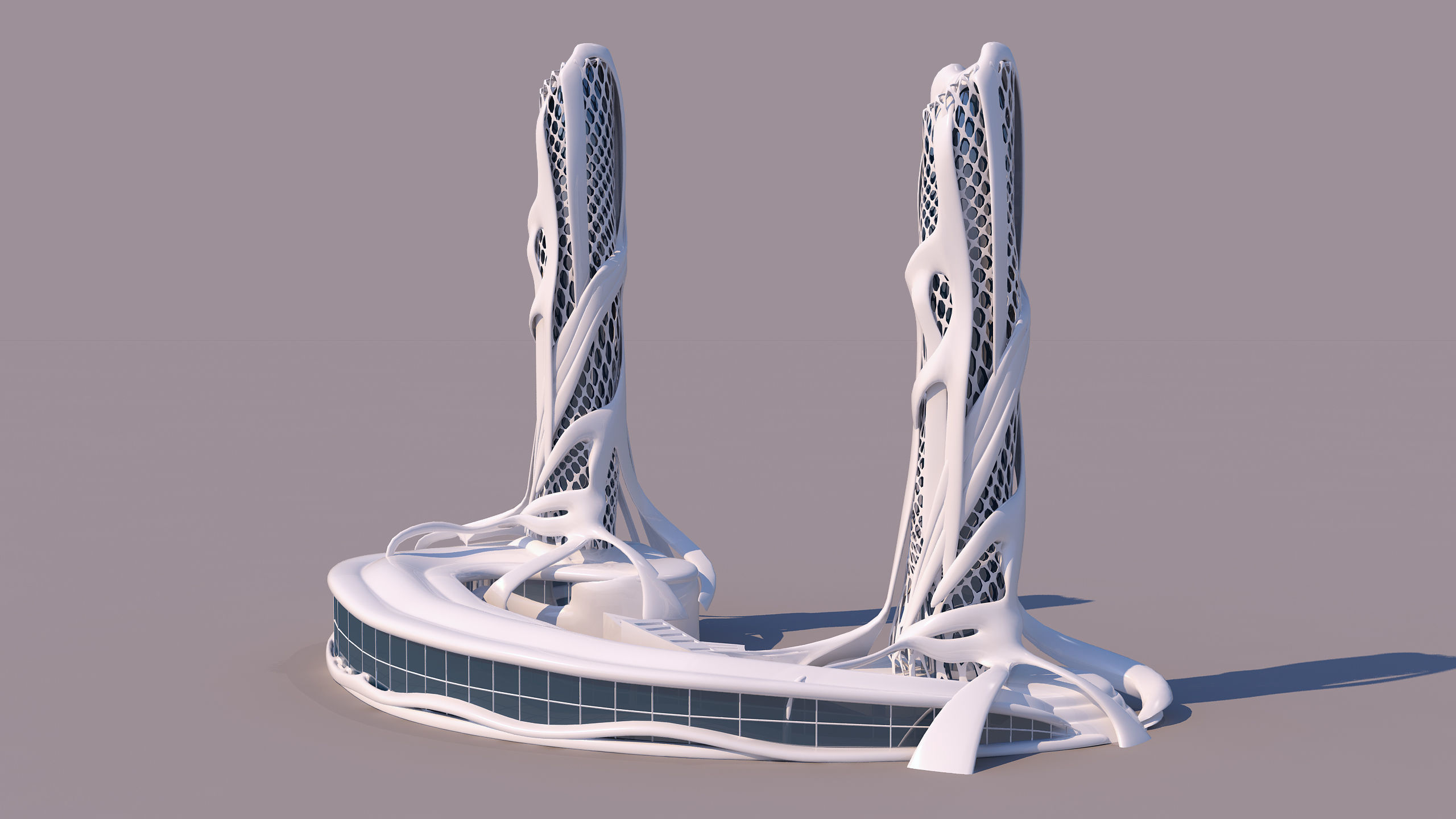 0082 - Organic Skyscraper 3D model | CGTrader