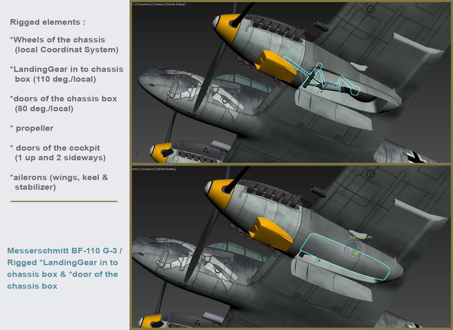 Messerschmitt Bf 110G-3 3D model rigged | CGTrader