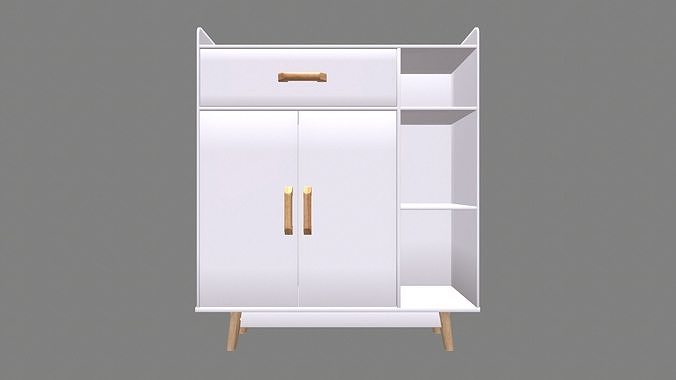 Side Board Storage Cabinet 3D model | CGTrader