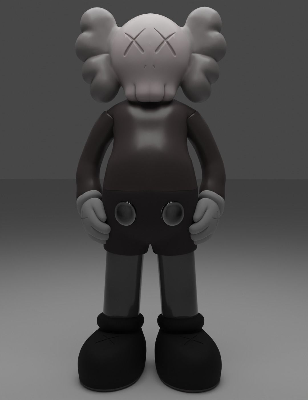 KAWS 3D MODEL toy figure free 3D model rigged | CGTrader