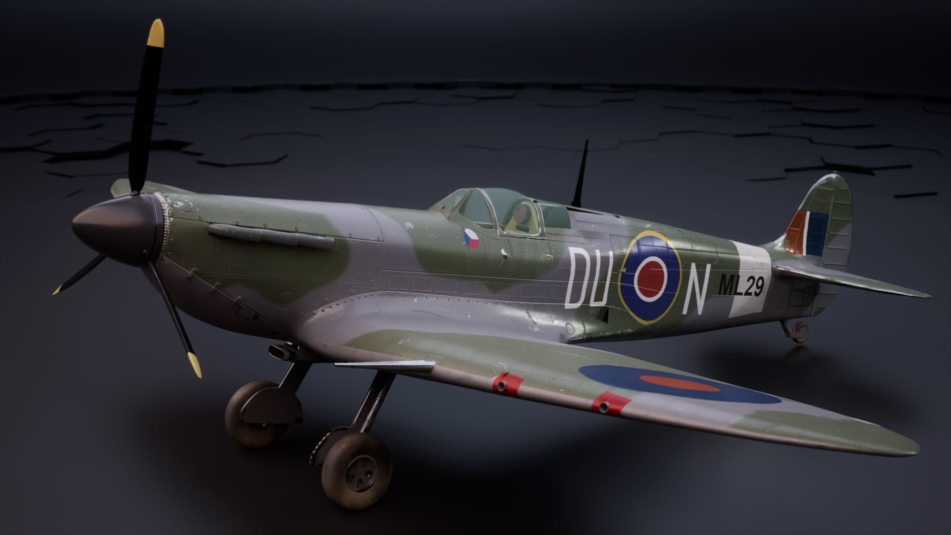 3D model Supermarine Spitfire MK VB VR / AR / low-poly | CGTrader