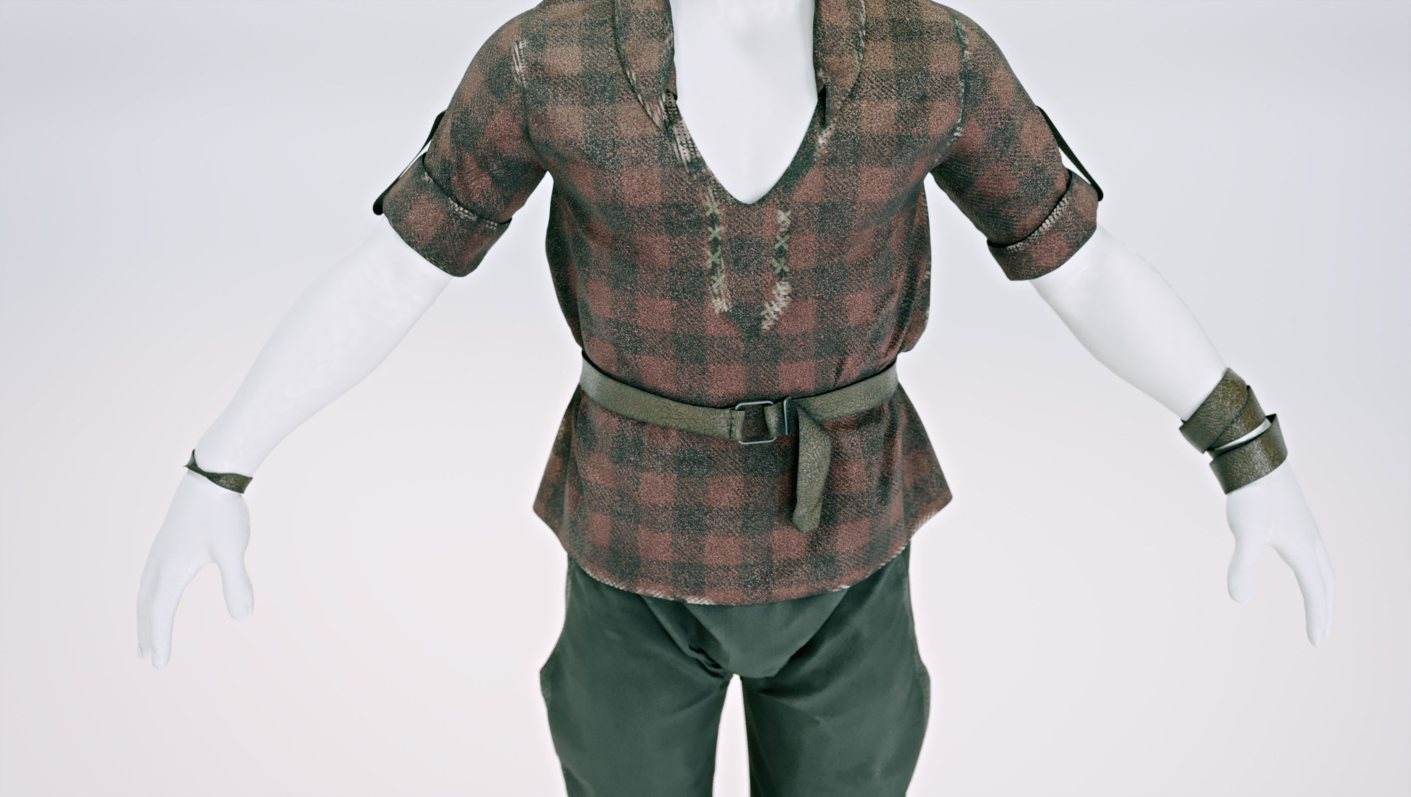 Male Generic Village Outfit 3D model | CGTrader