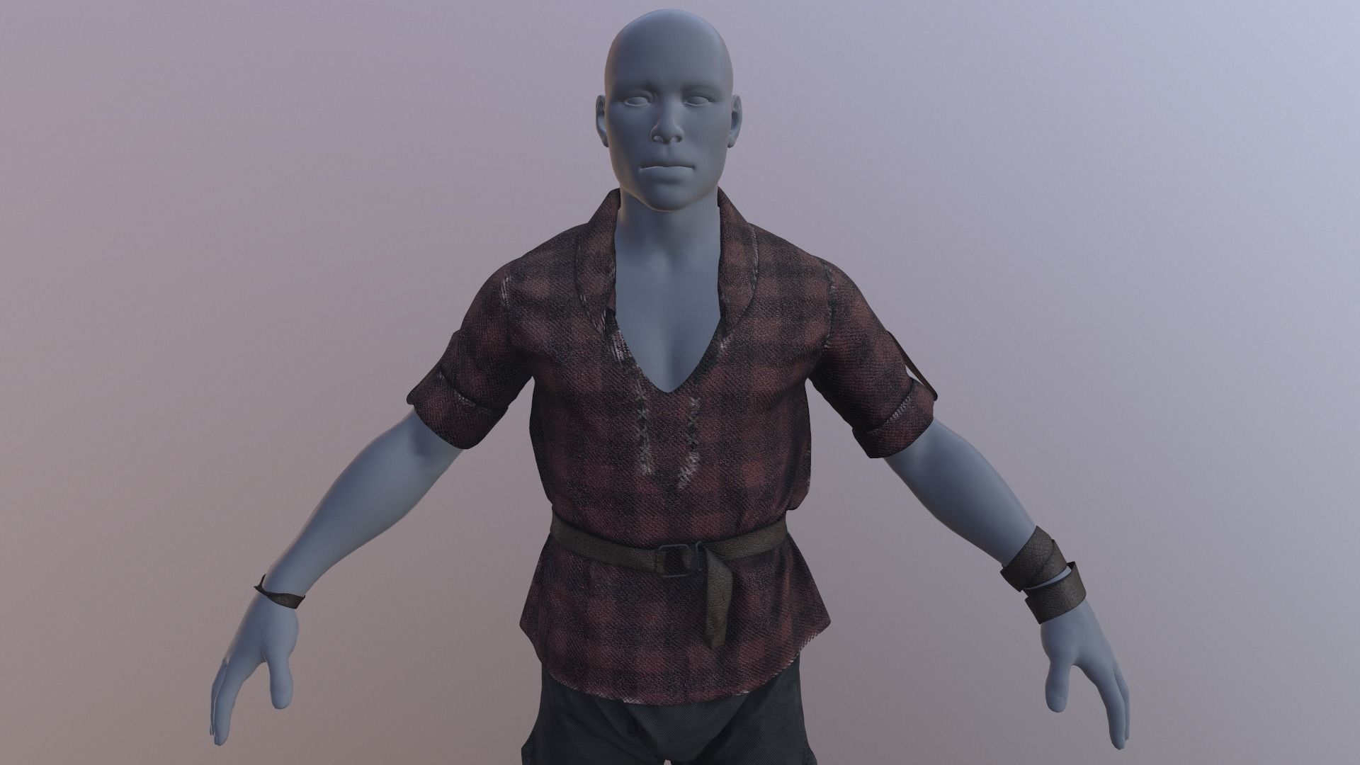 Male Generic Village Outfit 3D model | CGTrader