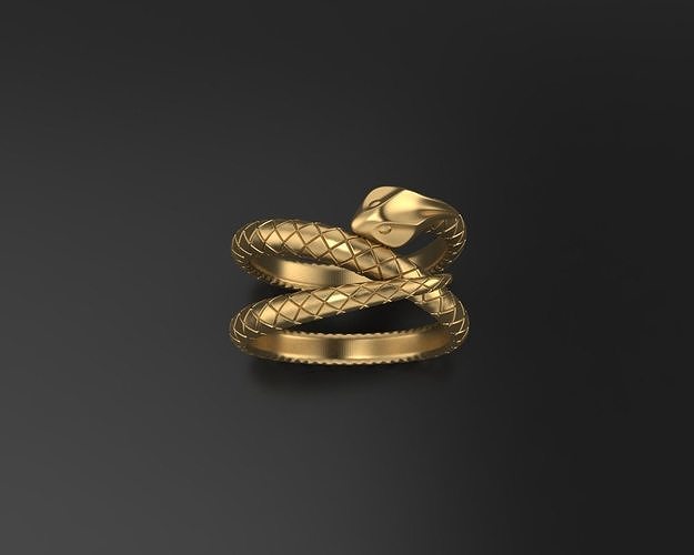 Ring snake 3D model 3D printable | CGTrader