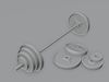 3D model Barbell with 4K and 2K Textures VR / AR / low-poly | CGTrader
