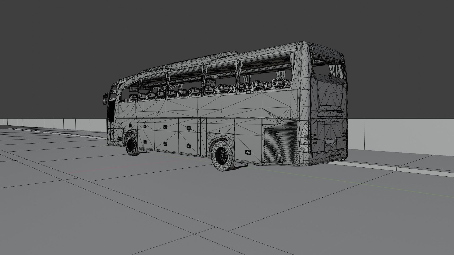 3D model Mercedes - Benz Travego 15shd VR / AR / low-poly | CGTrader