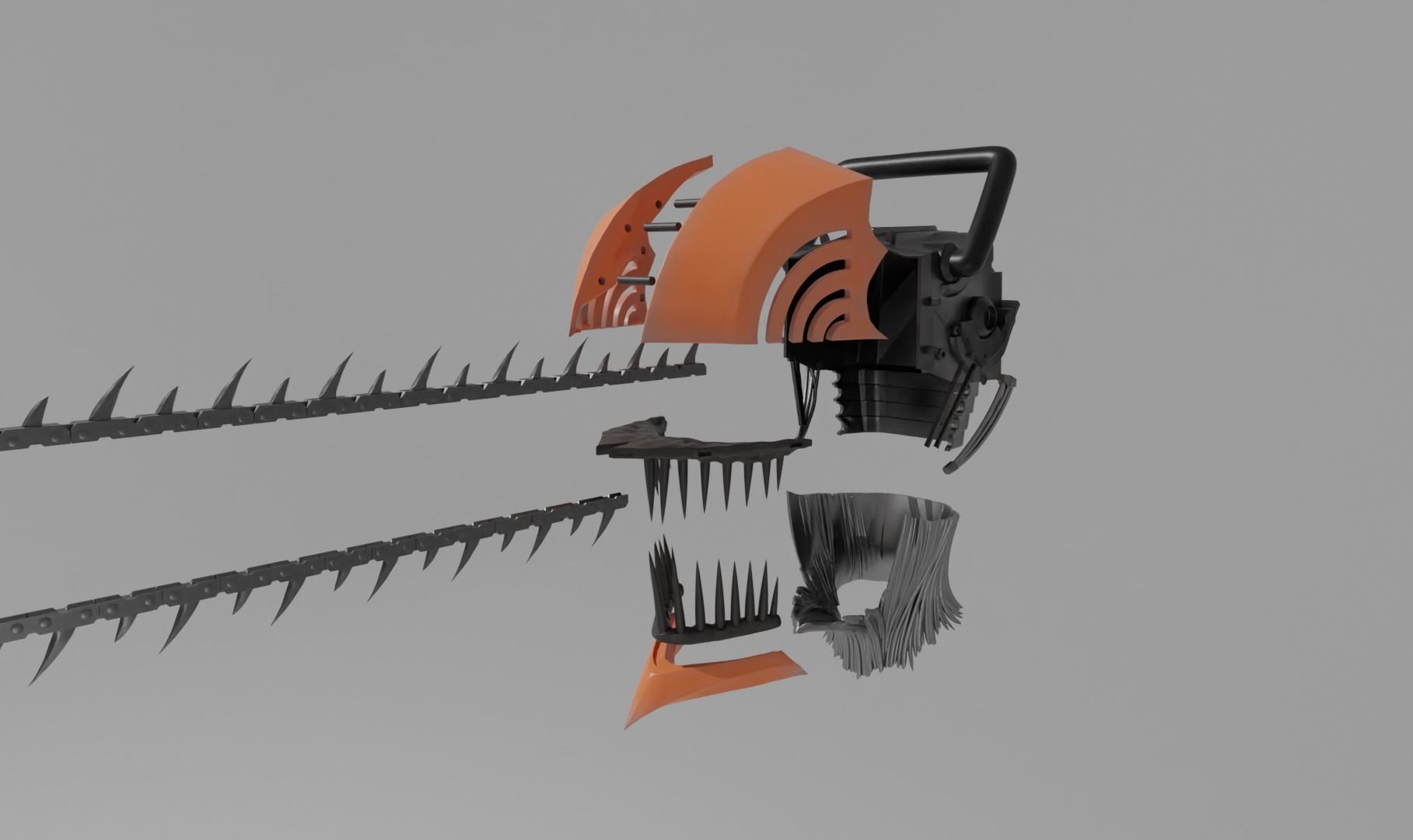 Anime Accurate Chainsaw Man 3D Model Fan Art for Cosplay 3D model 3D ...