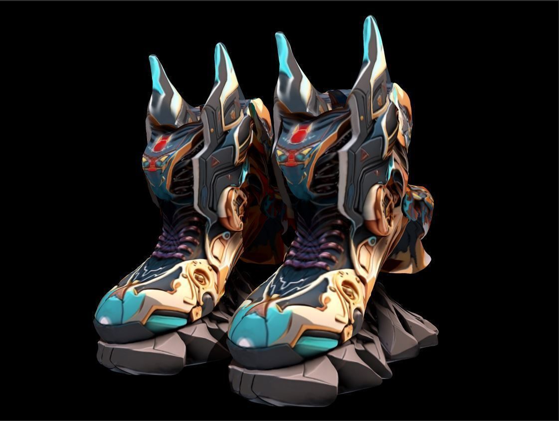 3D model Anime space shoes VR / AR / low-poly | CGTrader