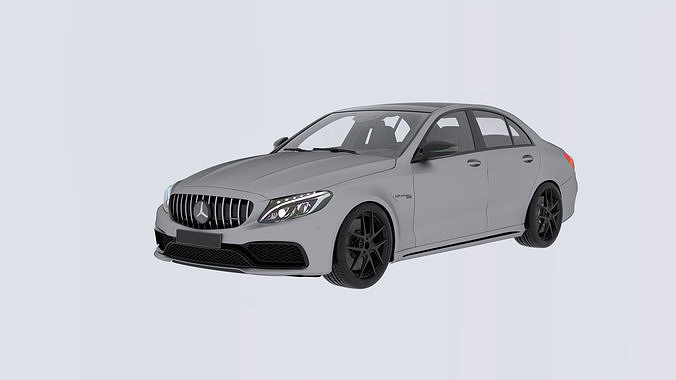 Mercedes C63 AMG 3D model animated rigged | CGTrader