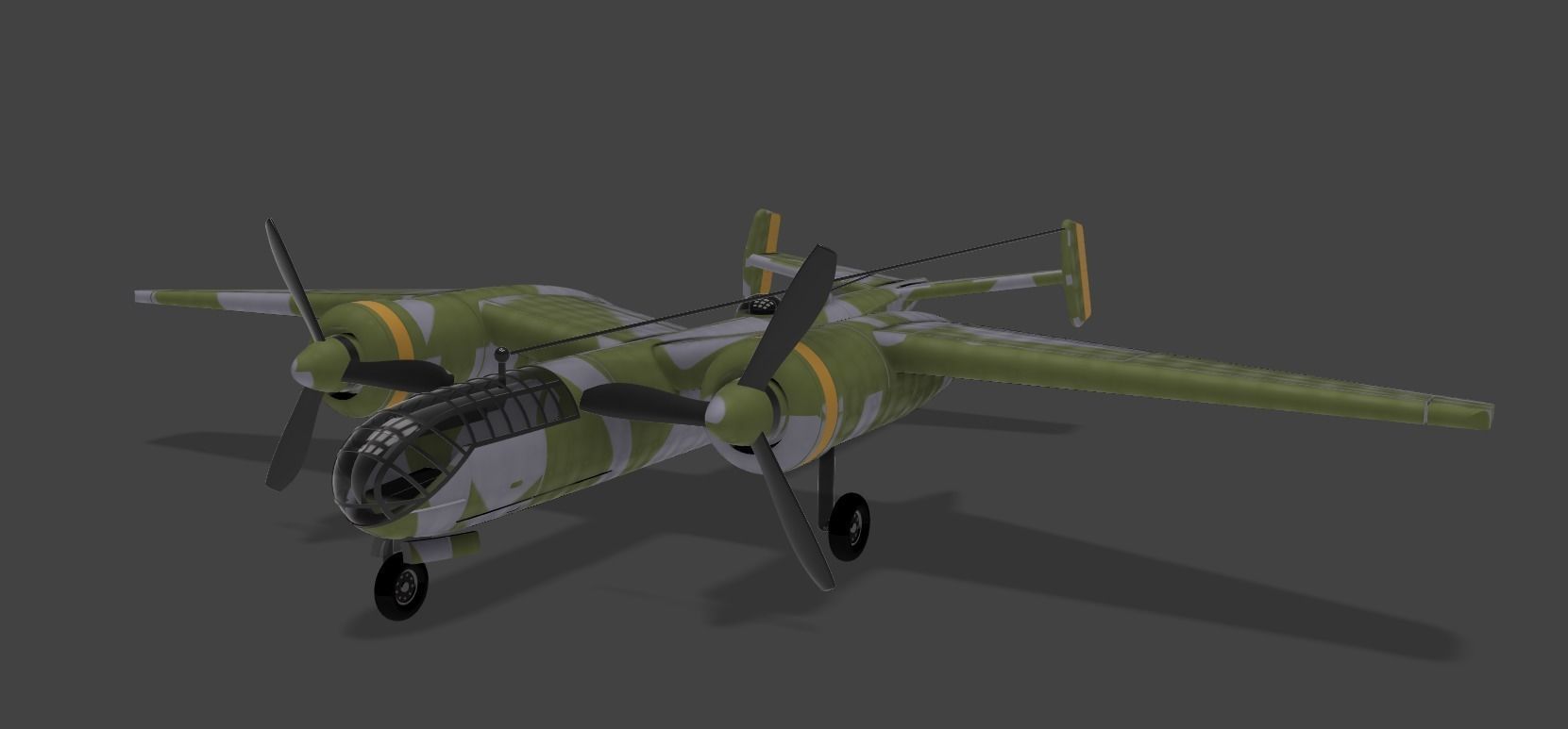 Focke Wulf p222 3D model 3D printable | CGTrader