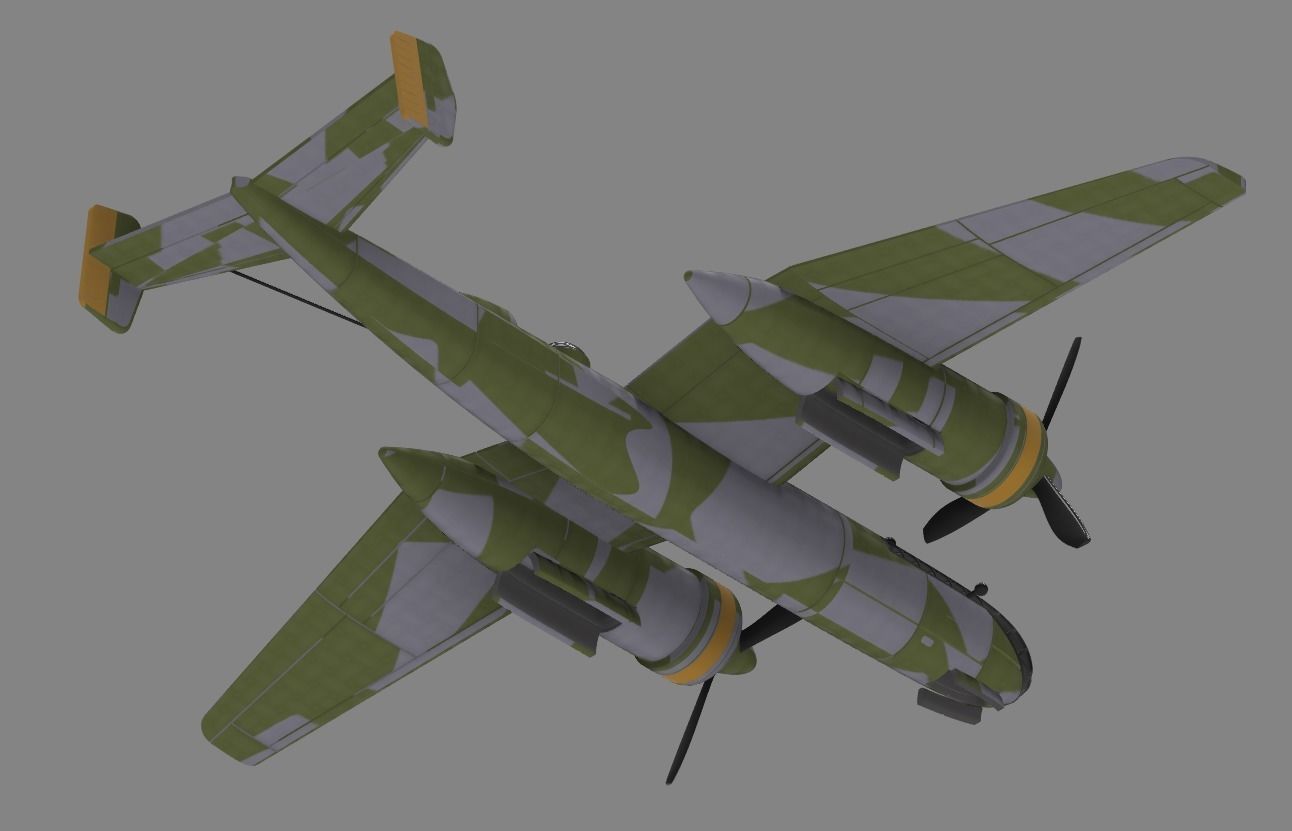 Focke Wulf p222 3D model 3D printable | CGTrader