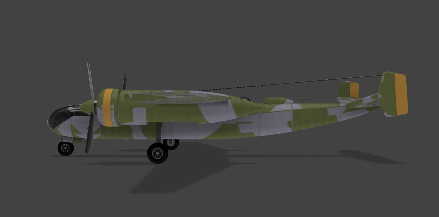Focke Wulf p222 3D model 3D printable | CGTrader