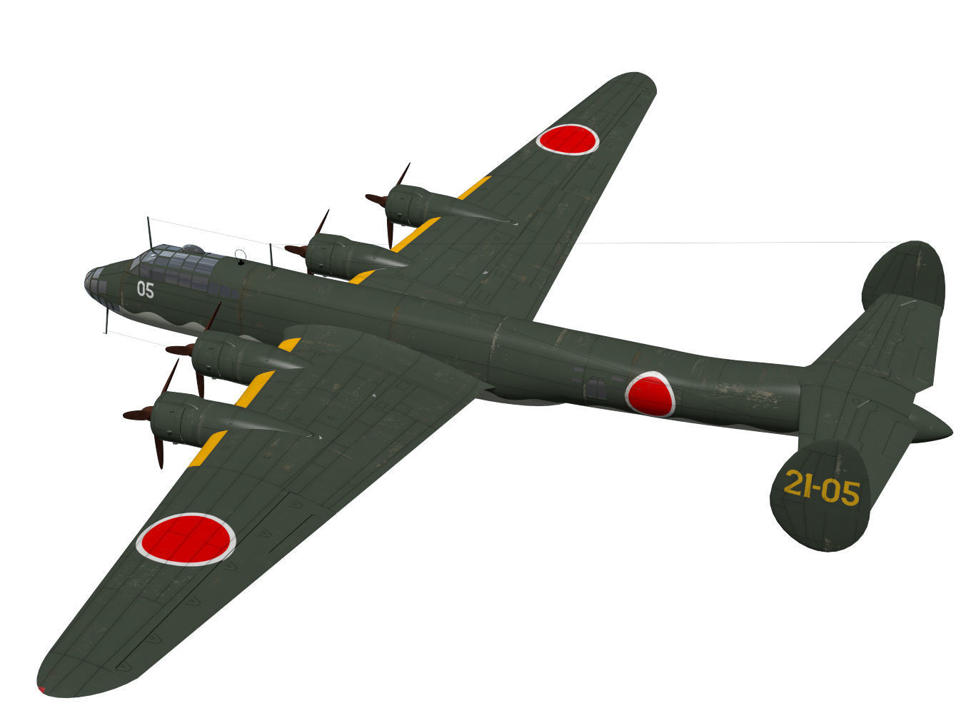 Nakajima G5N Shinzan Kai 3D model | CGTrader