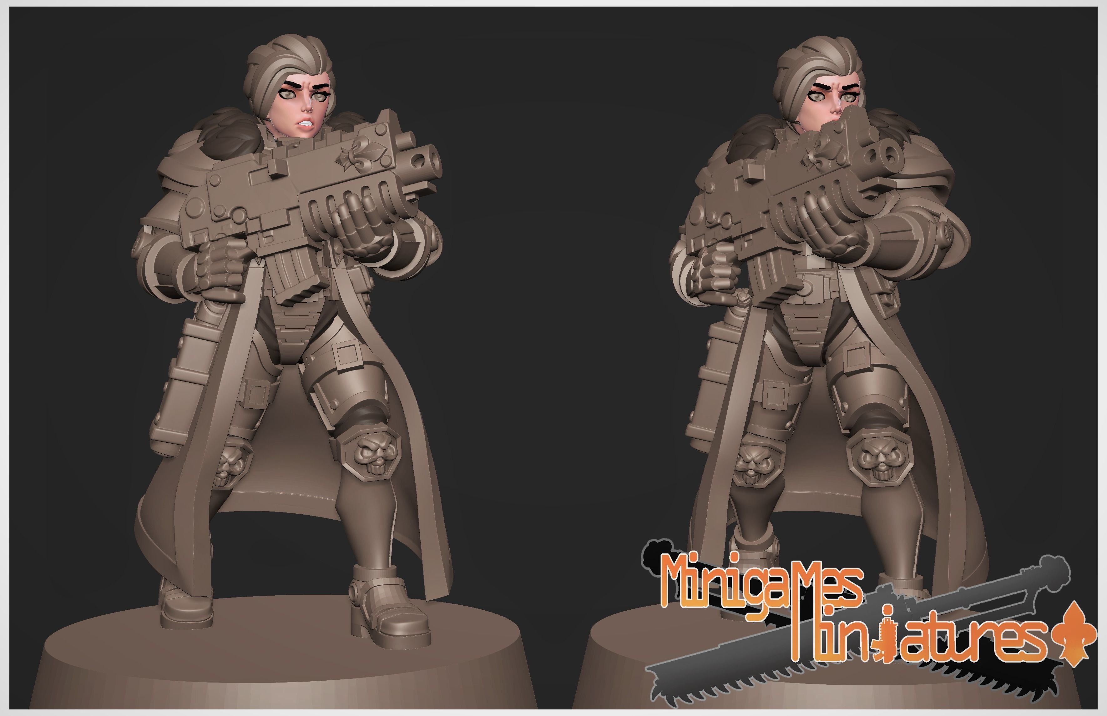 Inquisition anime figurines 3D model 3D printable | CGTrader