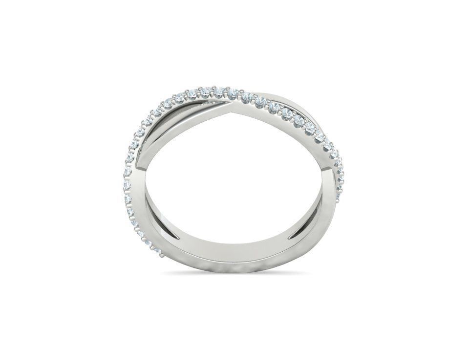 Diamond Infinity Band Ring Sofia Endless Love 3dmodel 3D model 3D printable | CGTrader
