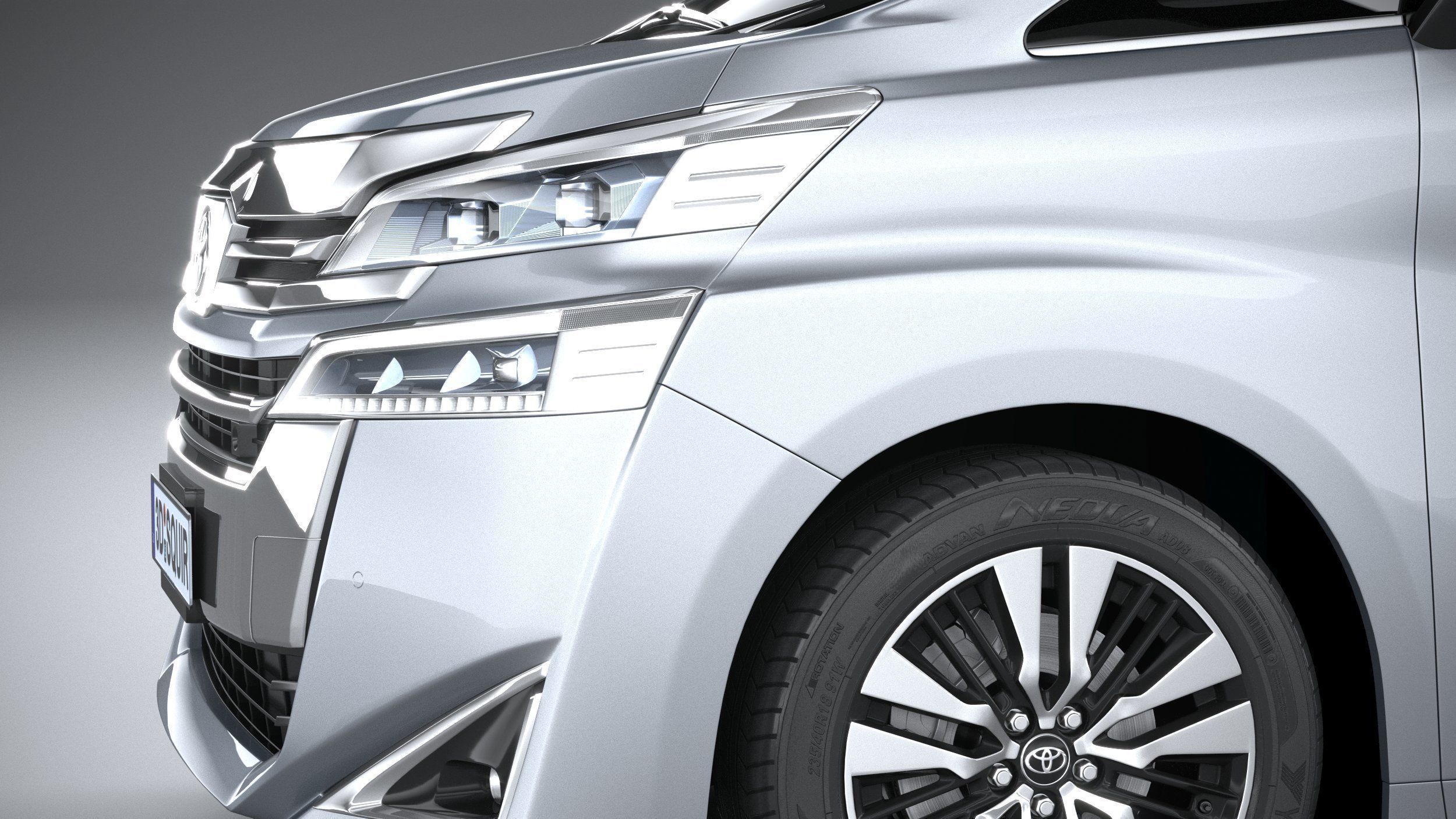 Toyota Vellfire base 2023 3D model | CGTrader