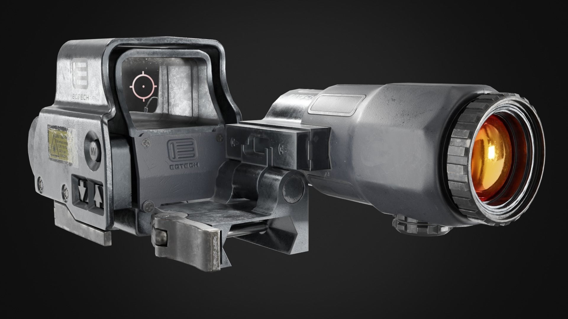 3D model EOTech EXPS3 HWS VR / AR / low-poly | CGTrader