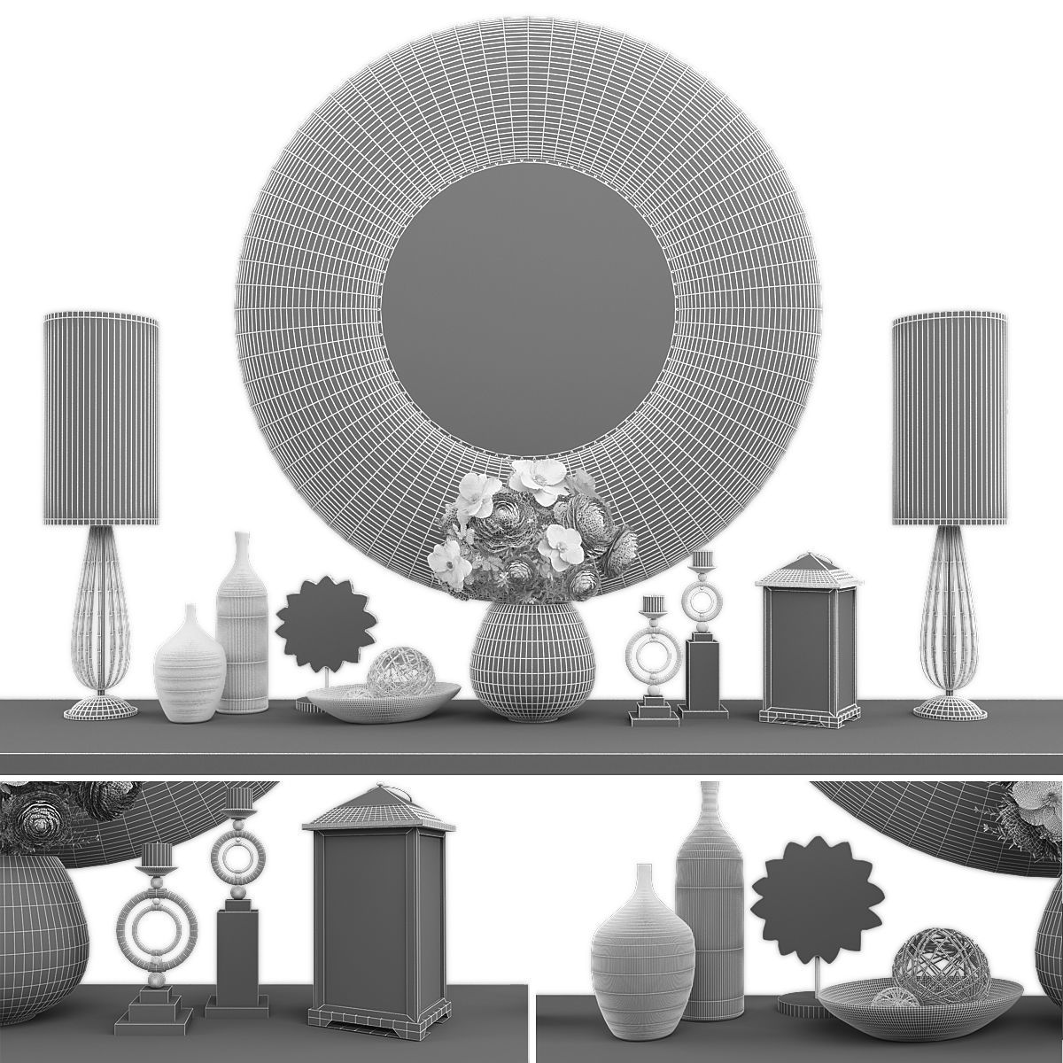3D model Decor set 077 VR / AR / low-poly | CGTrader