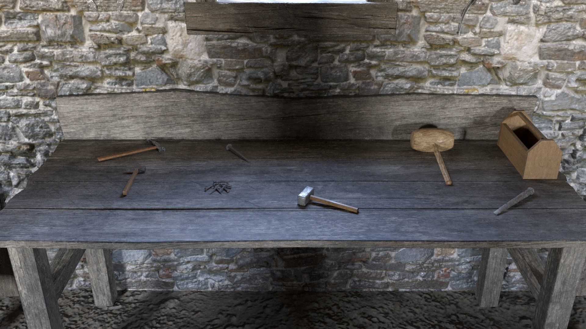 Medieval Armory and Smithy Building 3D model | CGTrader