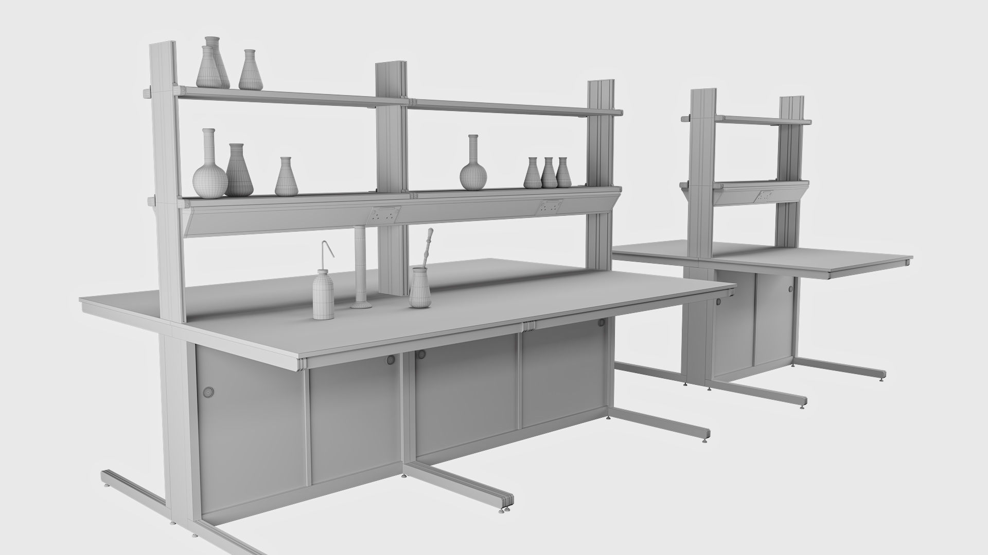 Laboratory Table Bench 3D model | CGTrader