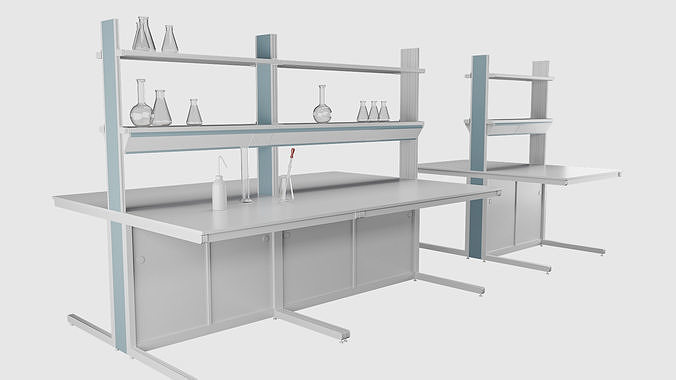 Laboratory Table Bench 3D model | CGTrader