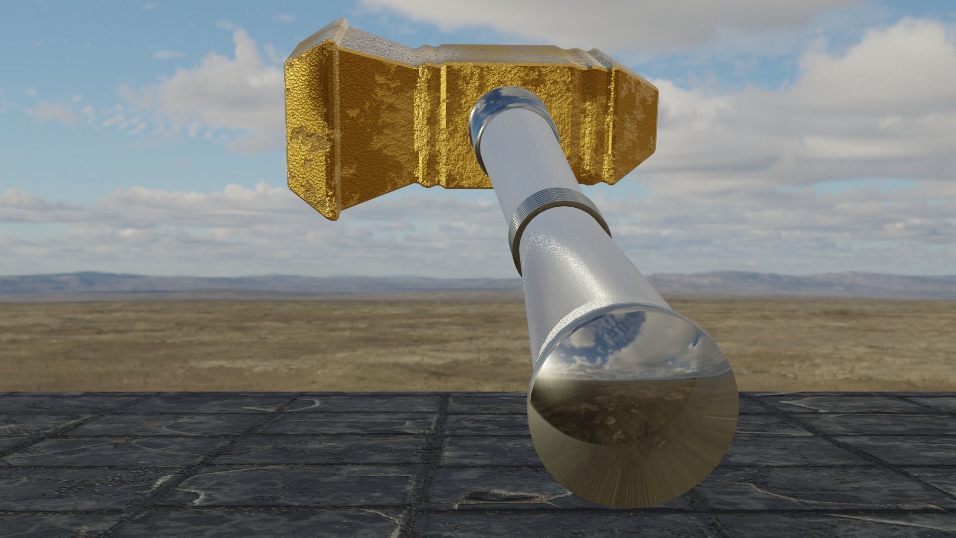 3D model 3D Hamer Fantasy VR / AR / low-poly | CGTrader