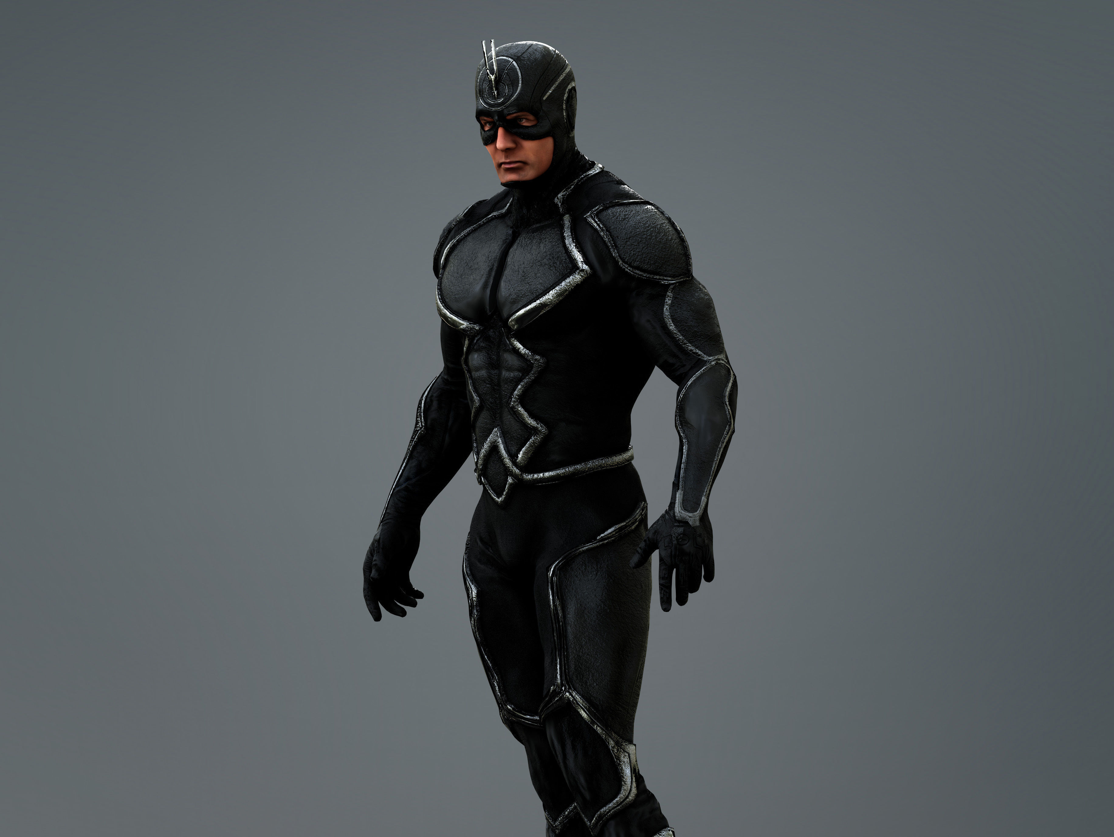 3D model Black Bolt VR / AR / low-poly rigged | CGTrader