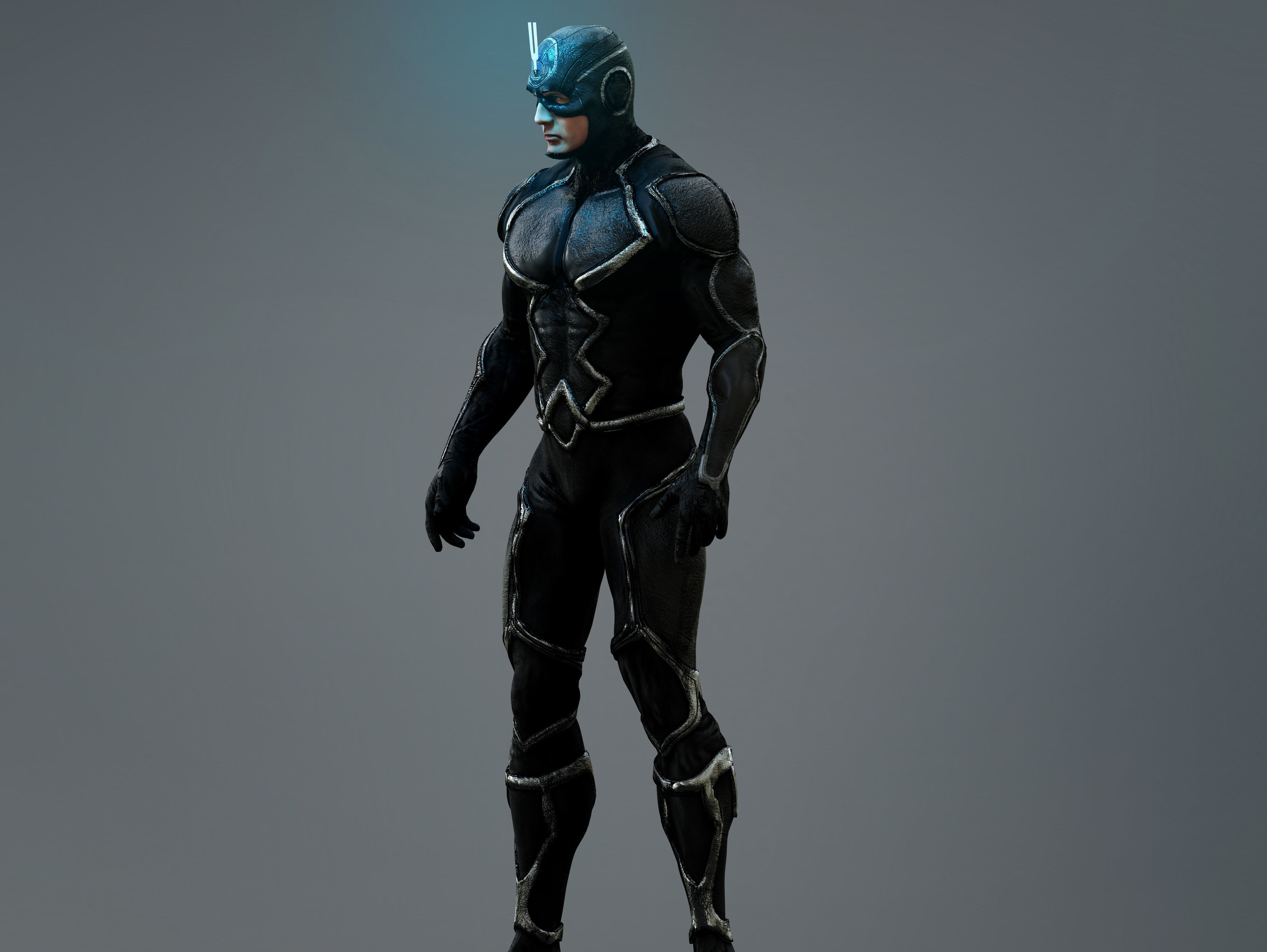 3D model Black Bolt VR / AR / low-poly rigged | CGTrader