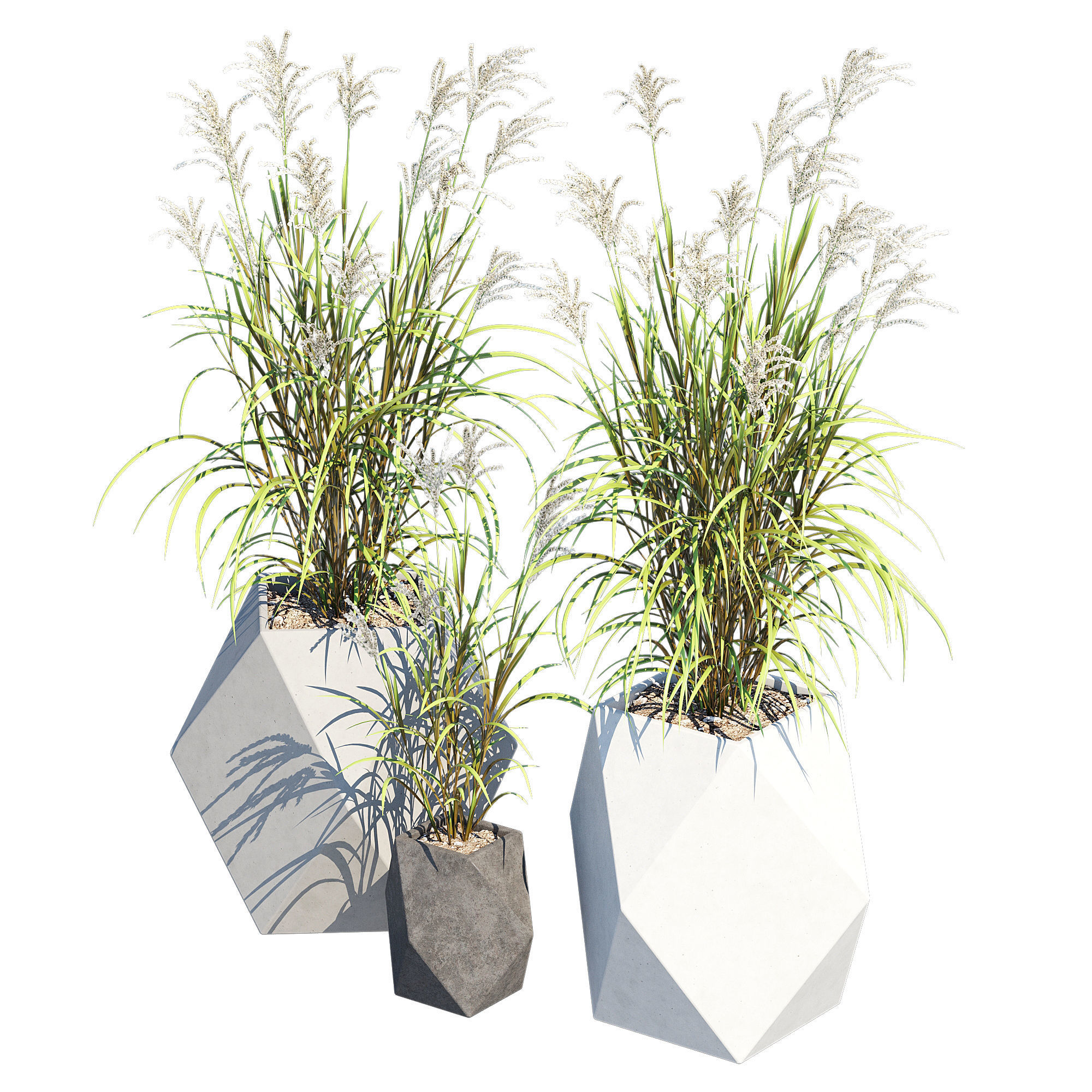 Faceted Modern Fiberstone 3D model | CGTrader