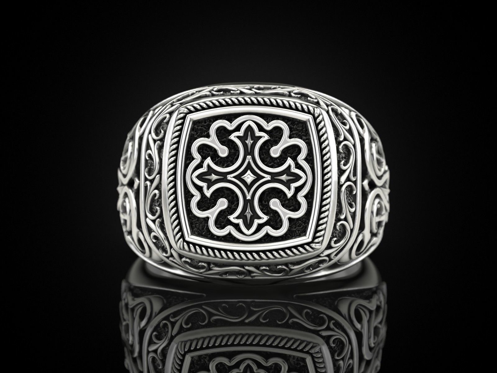 Ring patterns blackening 3D model 3D printable | CGTrader