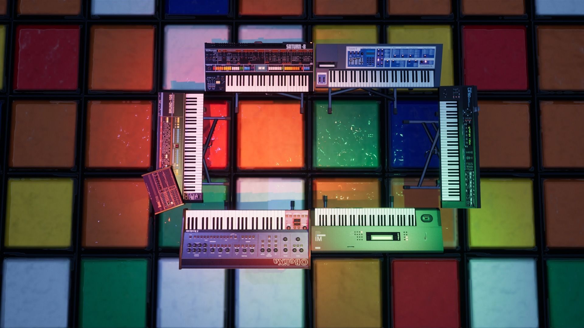 Synthesizers Collection for Unreal engine 3D model animated | CGTrader
