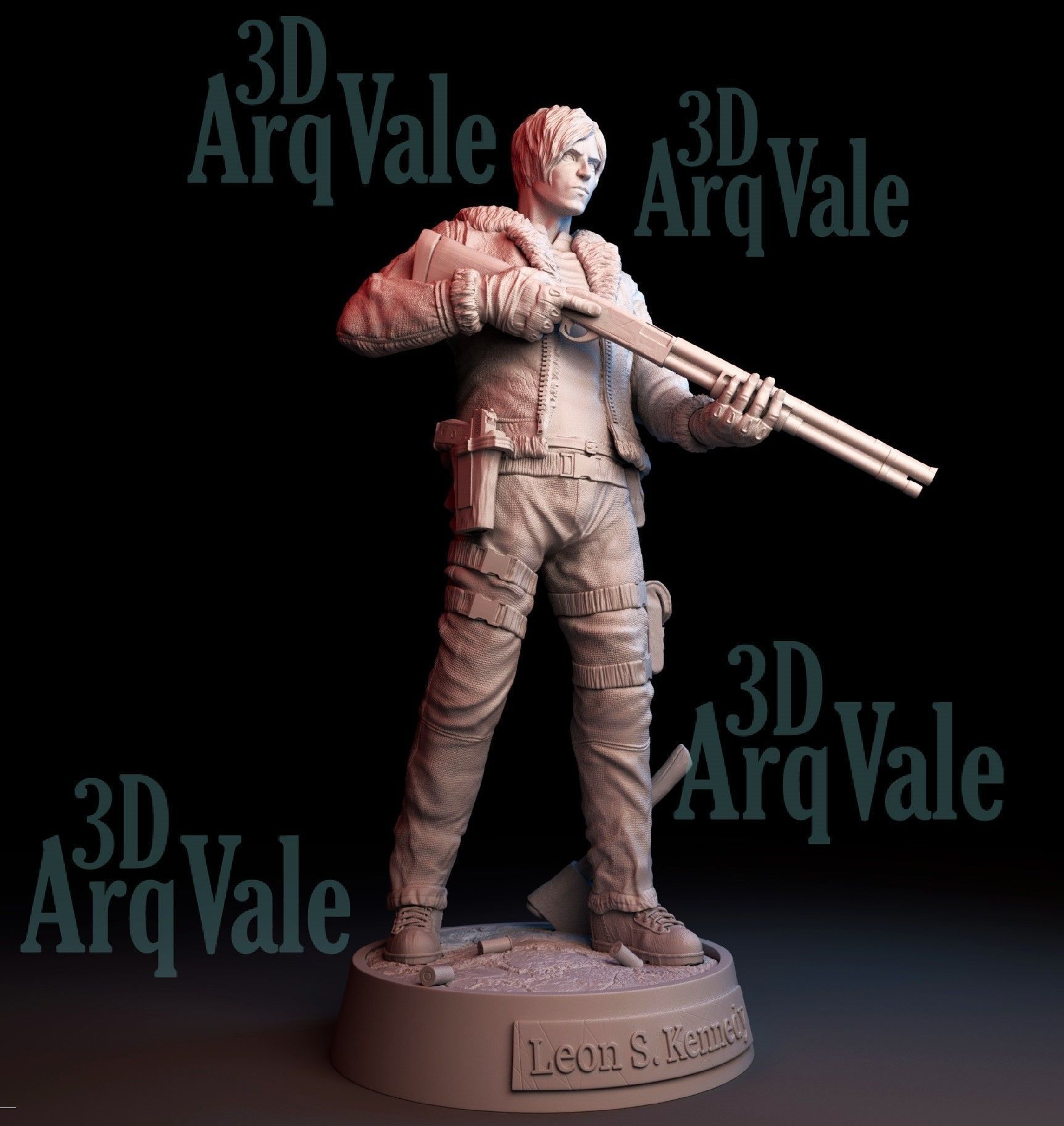 Leon Scott Kennedy - Resident Evil 4 3D model 3D printable | CGTrader