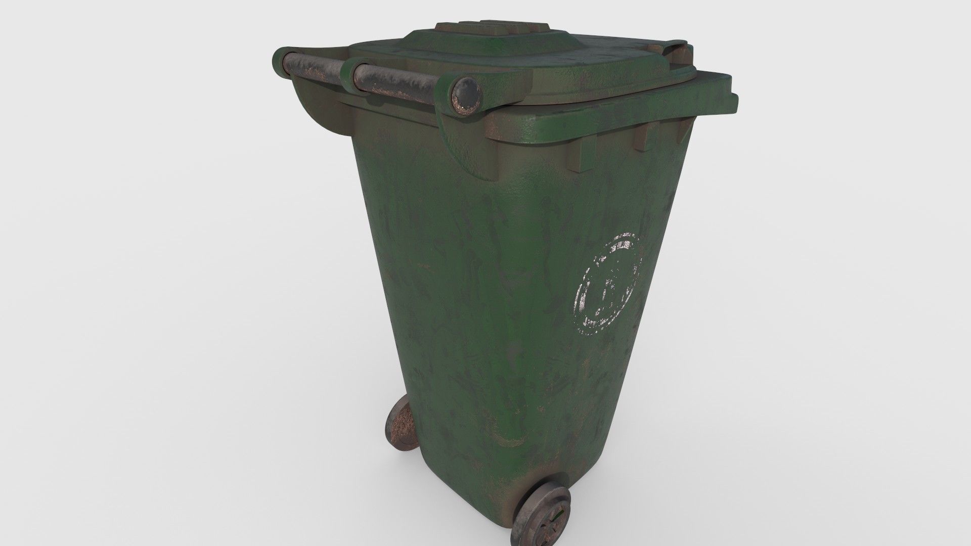 3D model 3D Dirty Dustbin VR / AR / low-poly | CGTrader