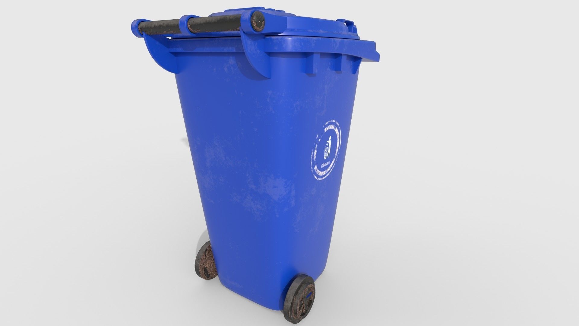 3D model 3D Dirty Dustbin VR / AR / low-poly | CGTrader