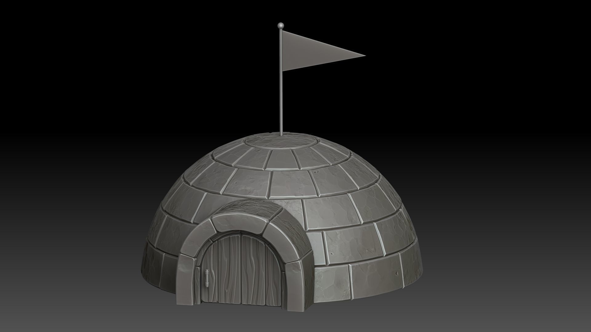 stylized igloo 3D model | CGTrader
