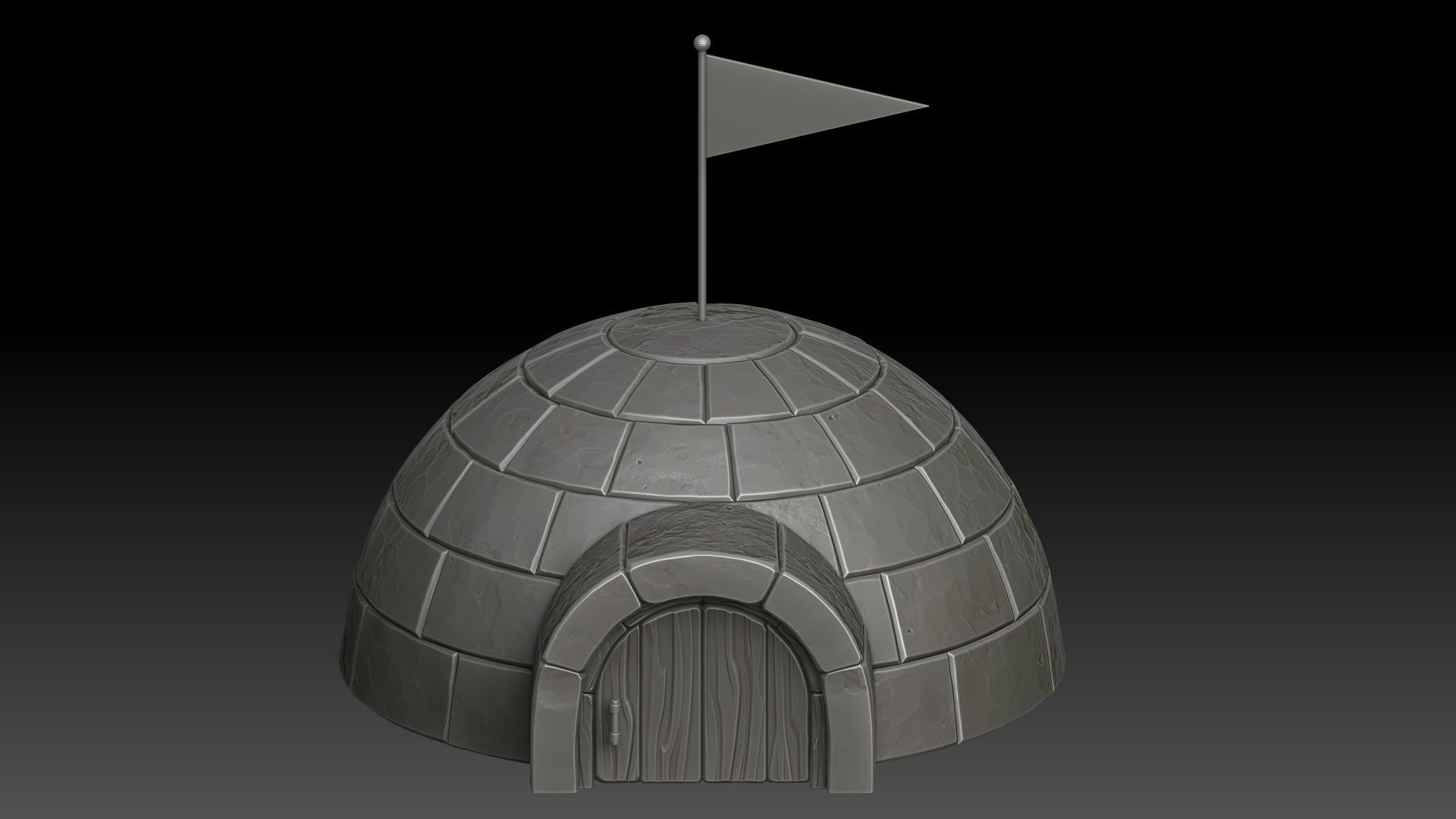 stylized igloo 3D model | CGTrader