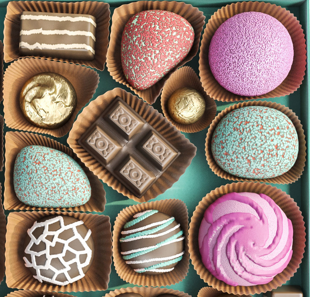 Candy box Sweets 3D model | CGTrader