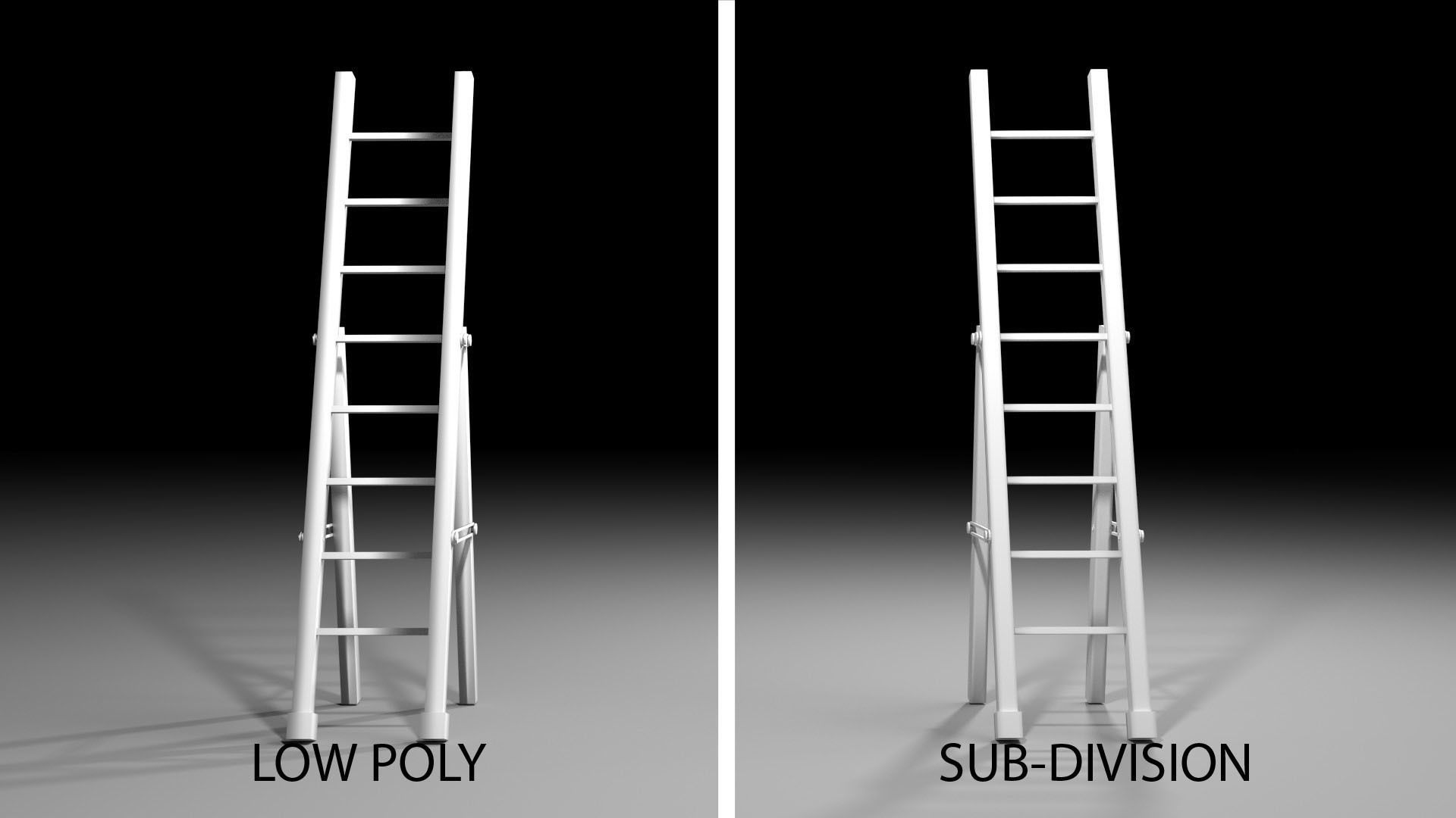 Ladder - Double Sided 3D model | CGTrader