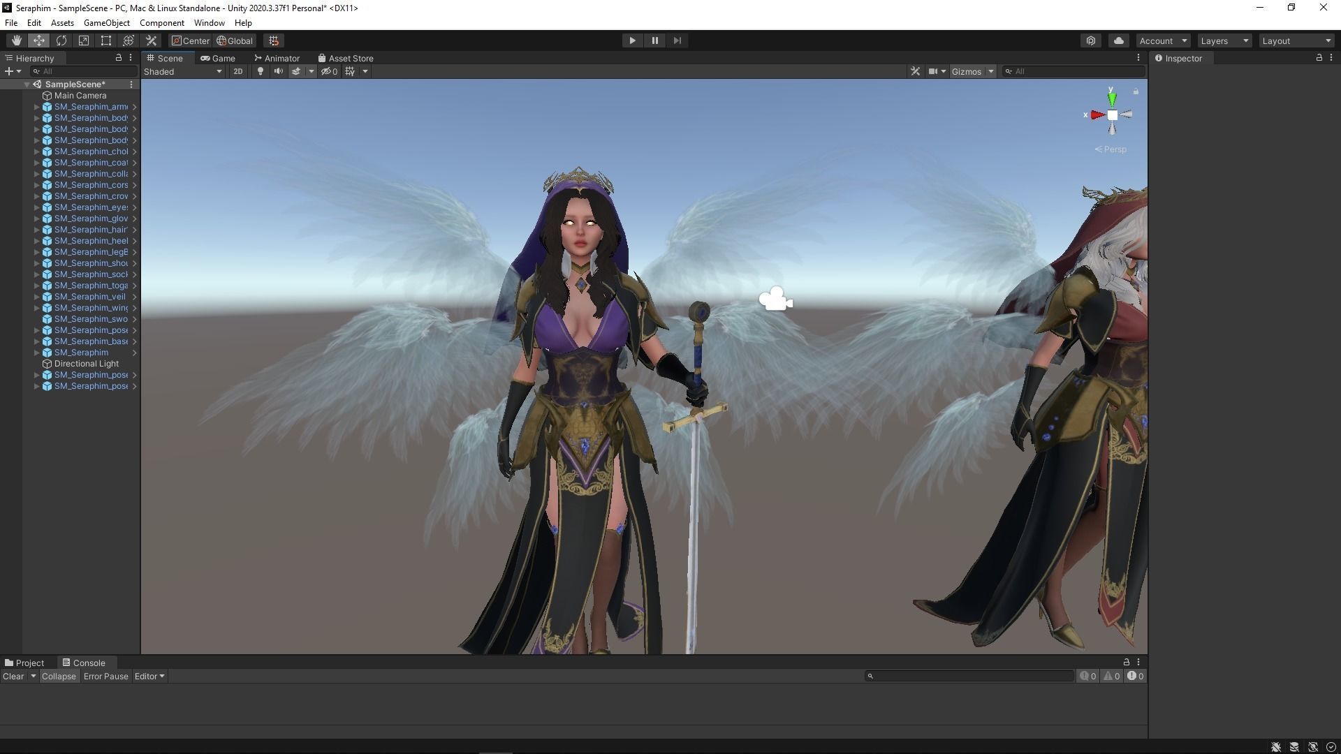 3D model Seraphim VR / AR / low-poly rigged | CGTrader