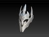 Death Knight 3D Mask - Lich King Arthas Warcraft helmet 3D model 3D ...