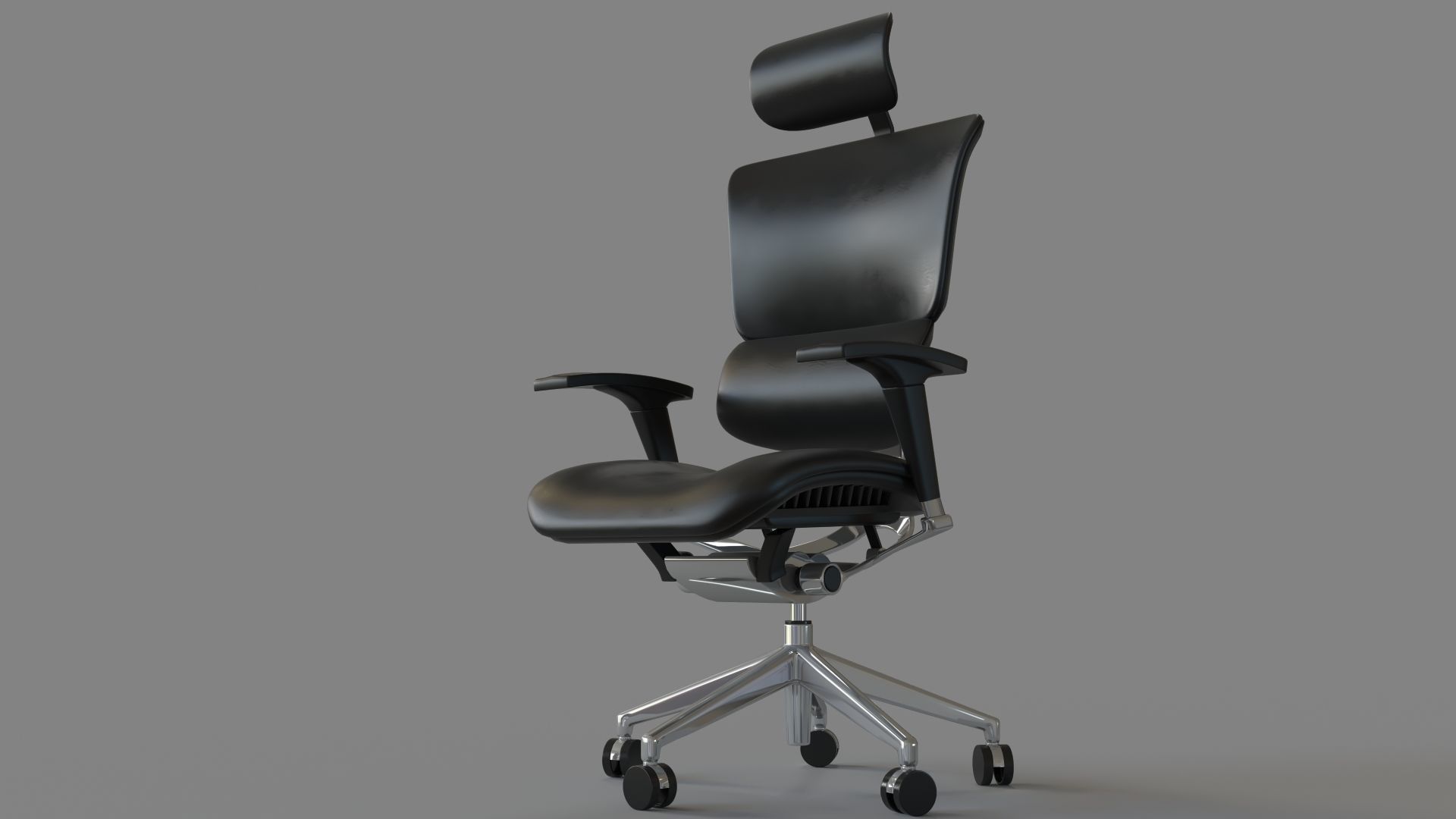 X-Chair X4 Leather Executive Office Chair With Headrest 3D model | CGTrader